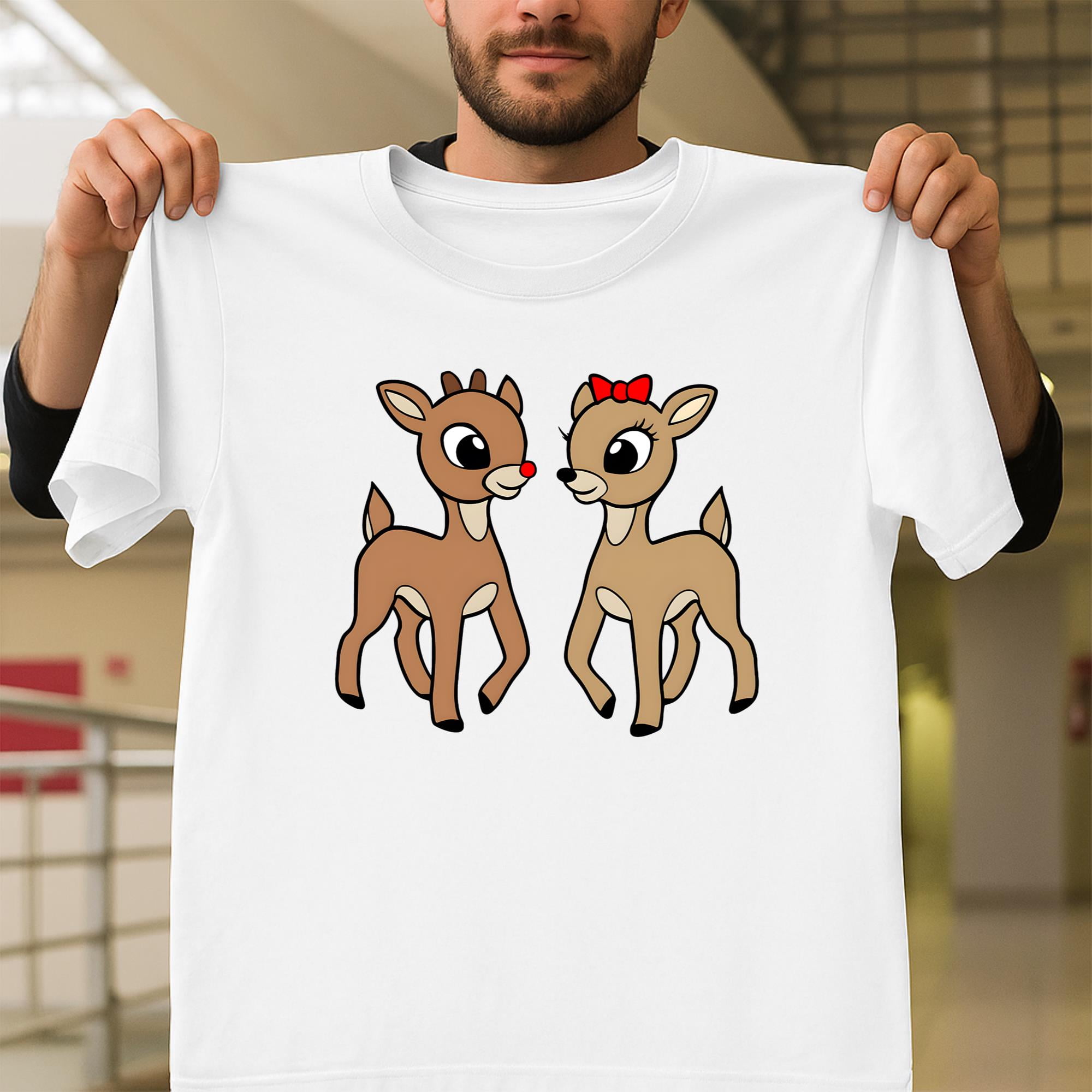 Classic Rudolph And Clarice Christmas Graphic, Retro Holiday Movie Gift ...