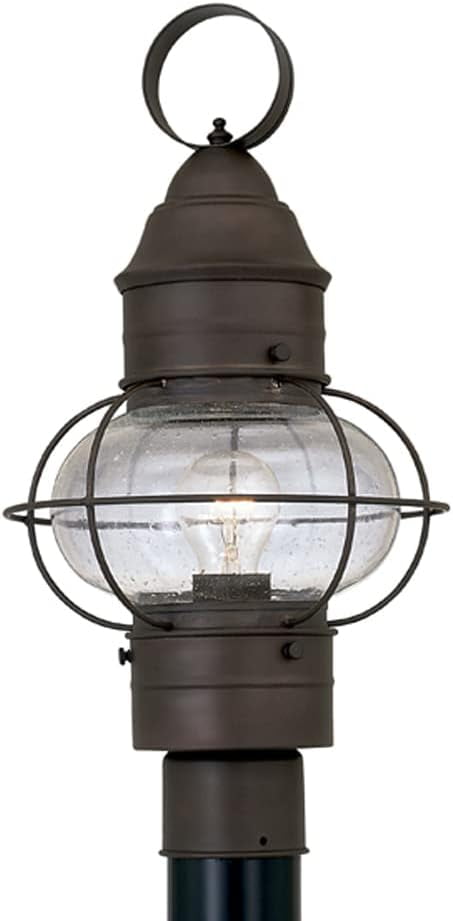 Classic Rustic Finish Outdoor Lamp Post Light Fixture, Weather ...