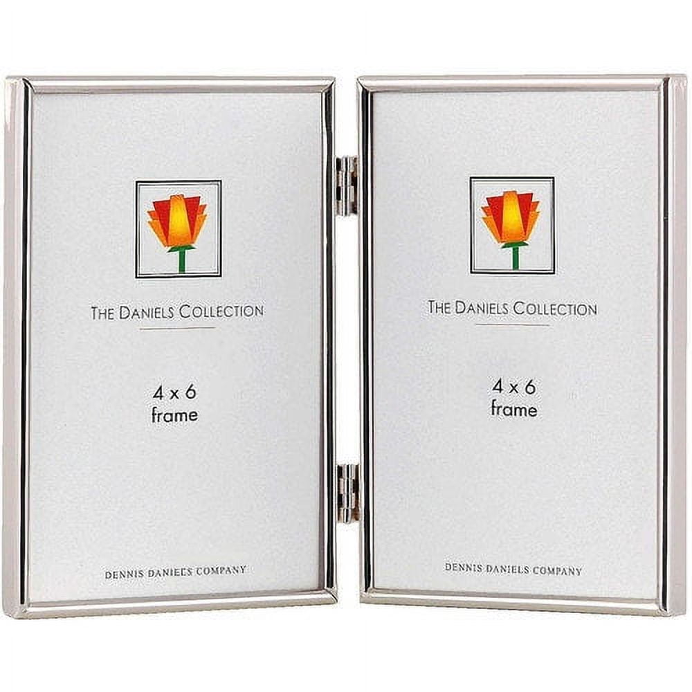 Classic SQUARE CORNER silverplate trimline hinged duo by Dennis Daniels ...