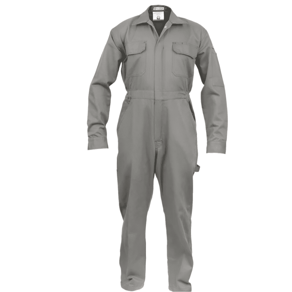 Classic Safety Work Coverall – 100% Cotton, 7 oz (3XL, Light Grey ...
