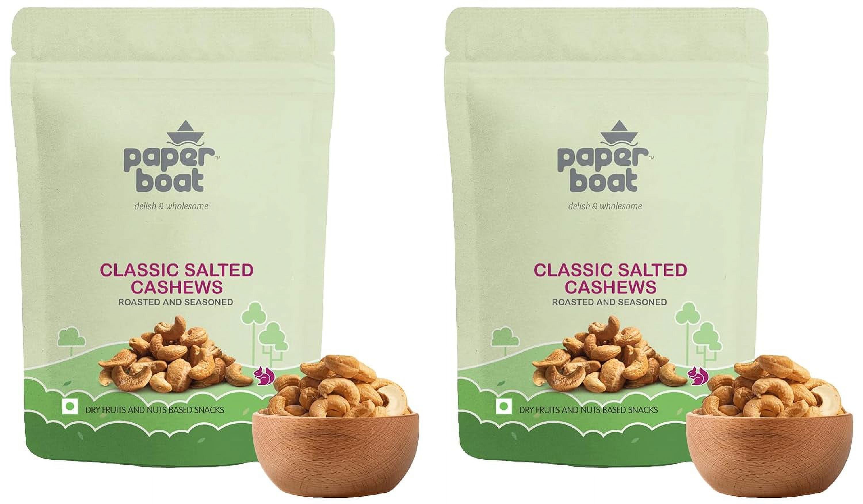 Classic Salted Cashews By Paper Boat 200gm, 7.0 Ounce | Freshly Roasted ...