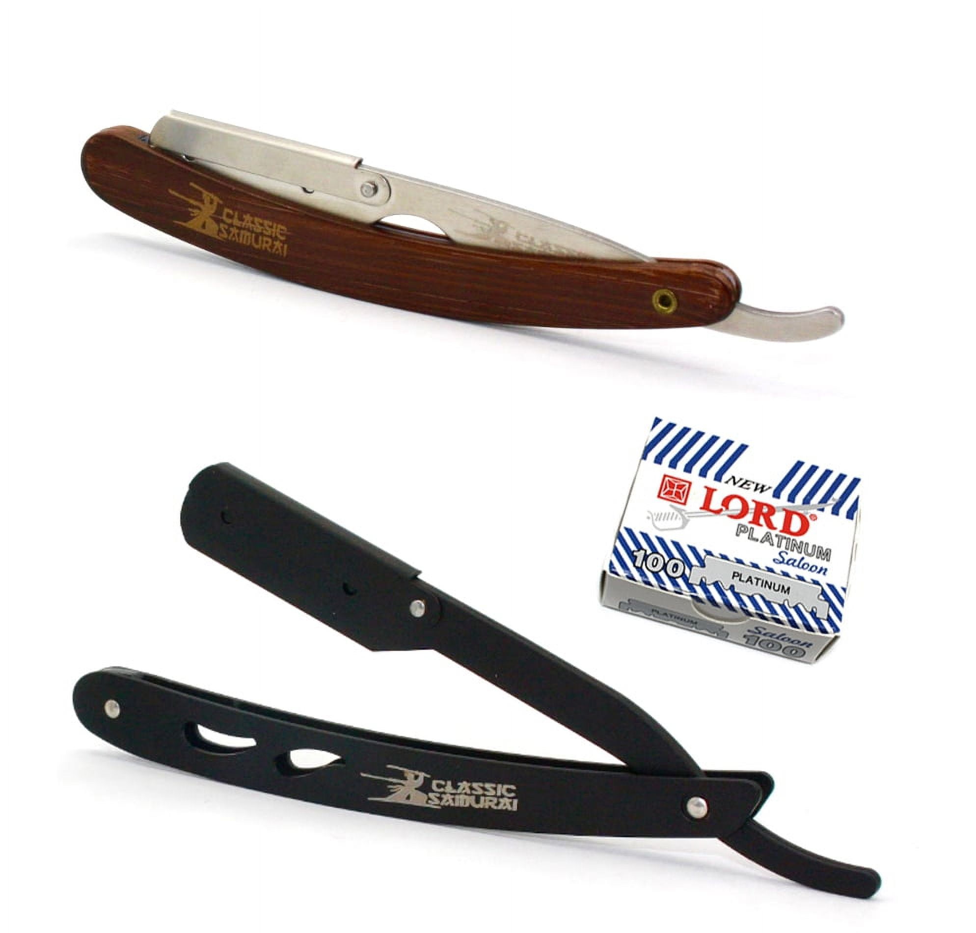Classic Samurai CS-102 Matte Black + CS-101 Brown Professional Barber ...