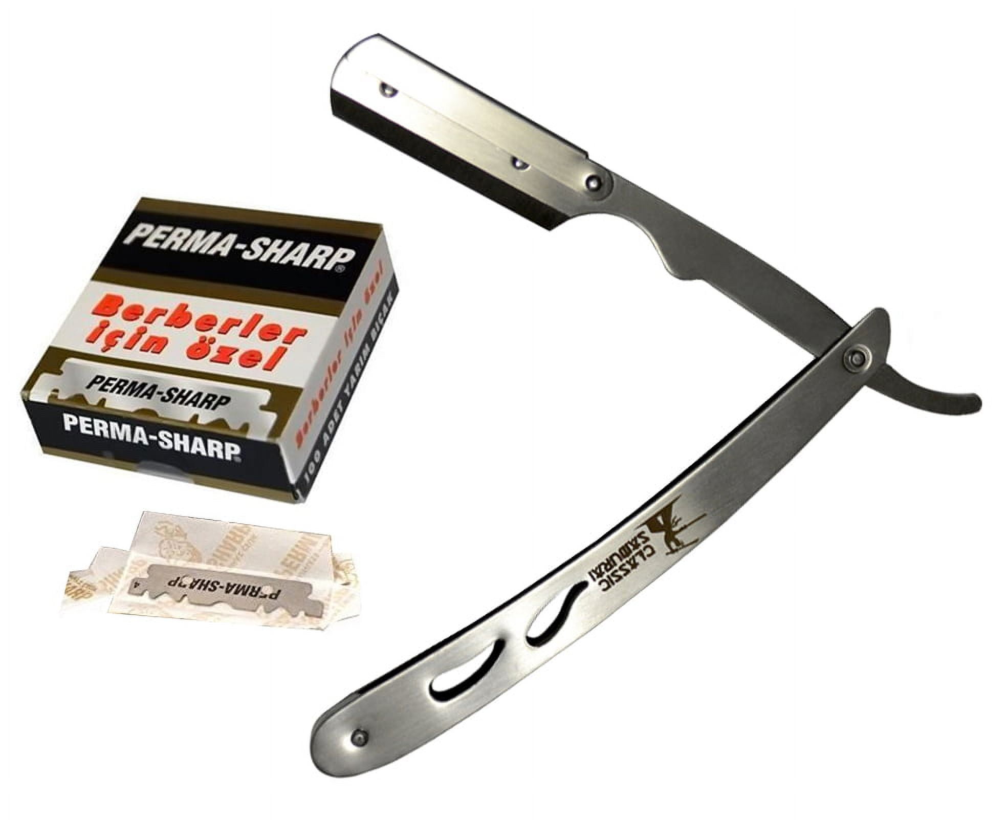 Classic Samurai CS-102 Stainless Steel Professional Barber Straight ...