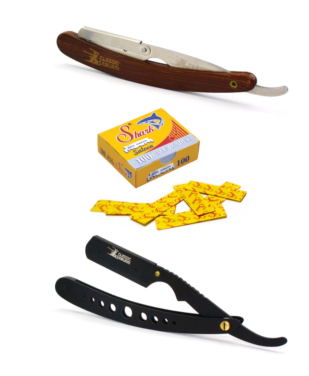 Classic Samurai CS102 Matte Black Wholes + CS101 Brown Professional ...