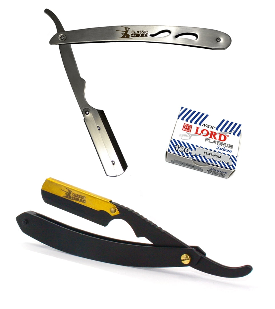 Classic Samurai Matte Black Golden Head + CS-102 Professional Barber ...