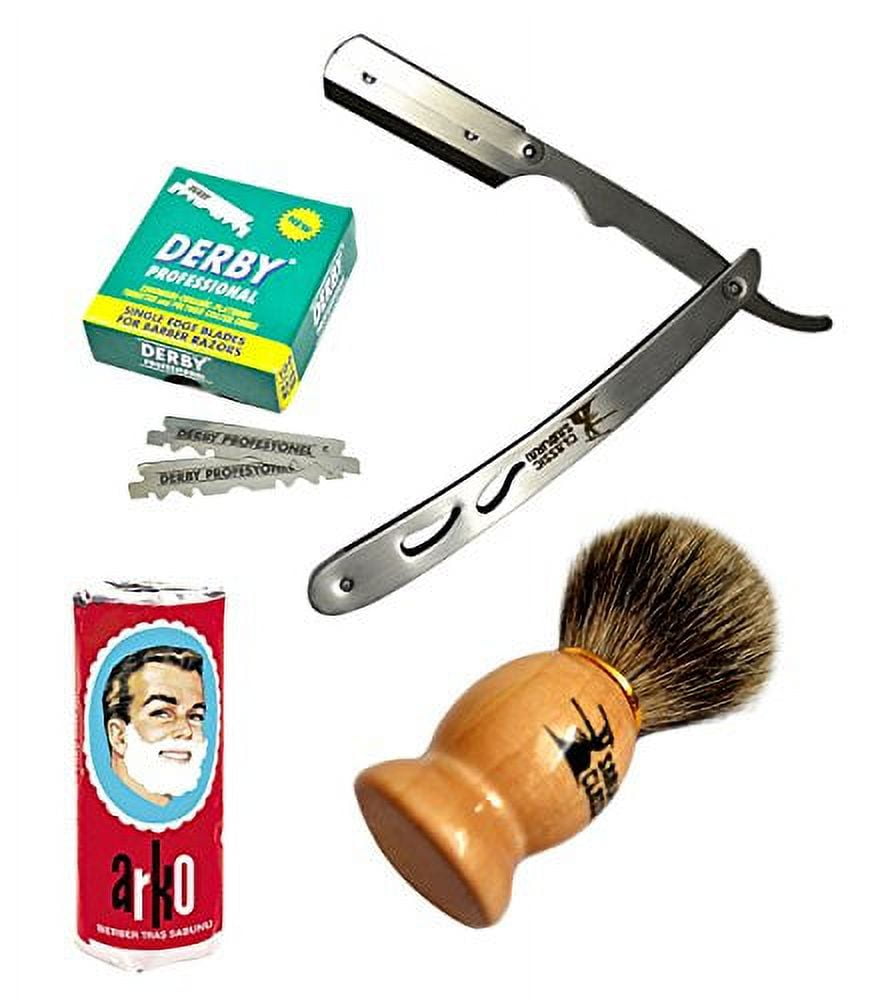 Classic Samurai Men's Shaving Set with CS-102 Stainless Steel ...