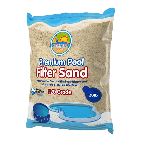 Classic Sand & Play 20 lb Pool Filter Sand for Above & Inground Pools ...