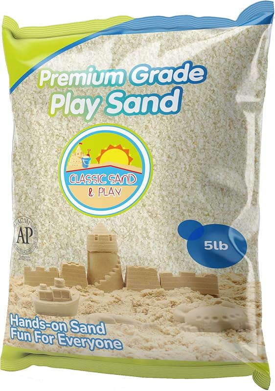 Classic Sand and Play Sand for Sandbox, Table, Therapy, and Outdoor Use ...