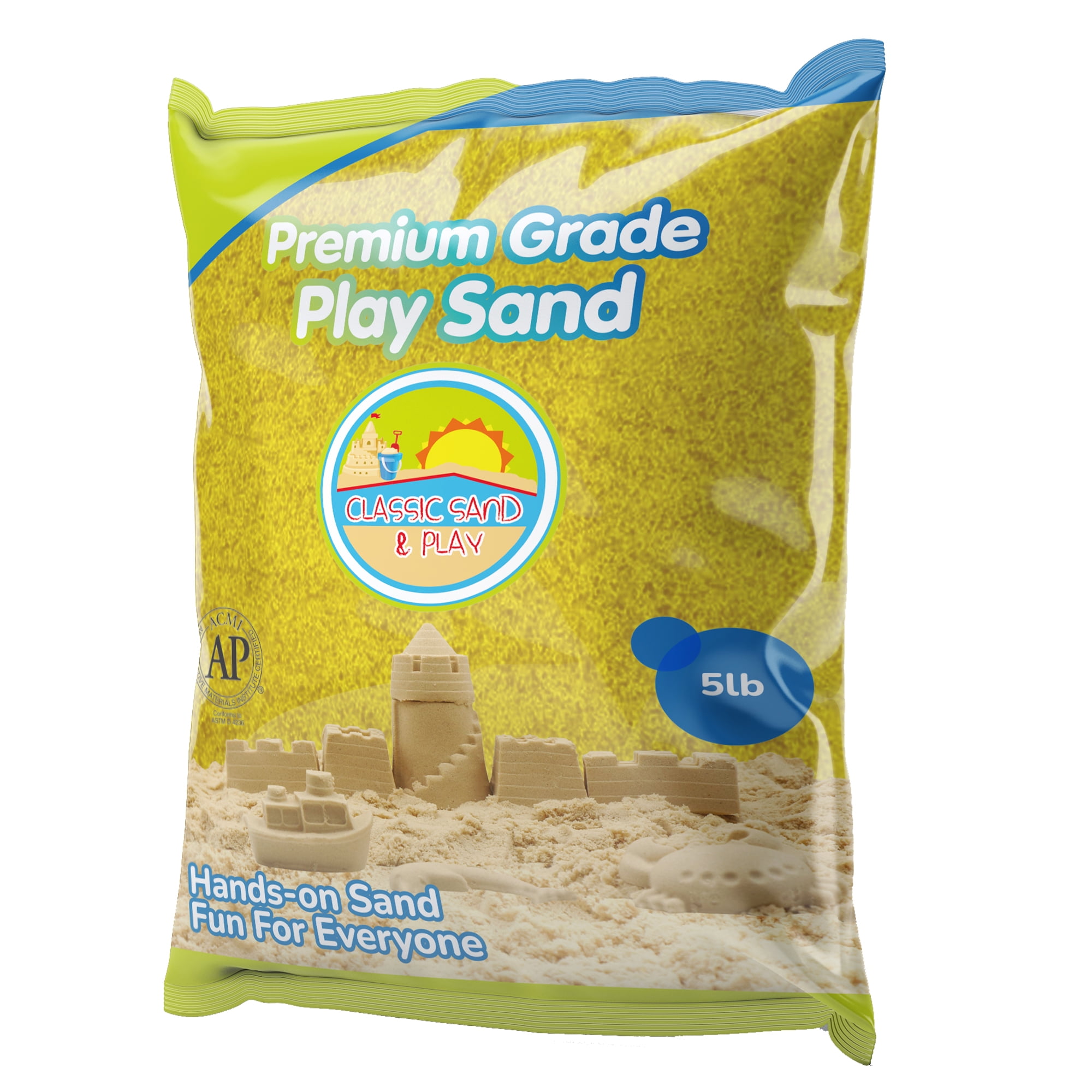 Classic Sand & Play Yellow Colored Play Sand, 5 lb. Bag, Natural and ...