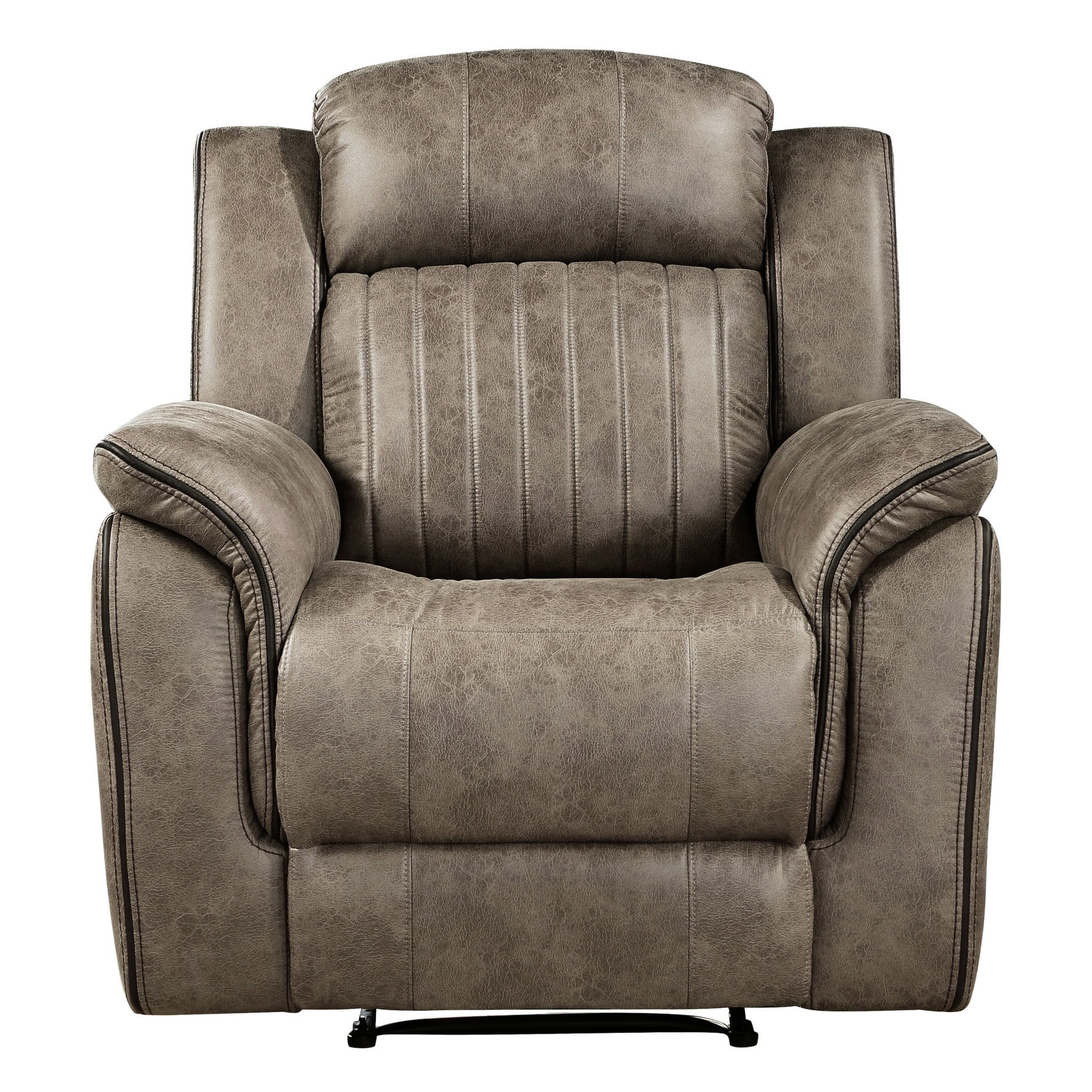 Classic Sandy Brown - Reclining with Tab Pull - Living Room - Plush ...