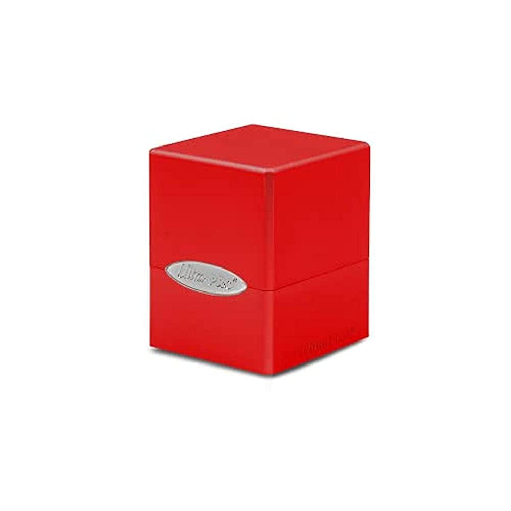 Ultra Pro E-15587 Satin Cube Deck Box-Apple Red - Walmart.com