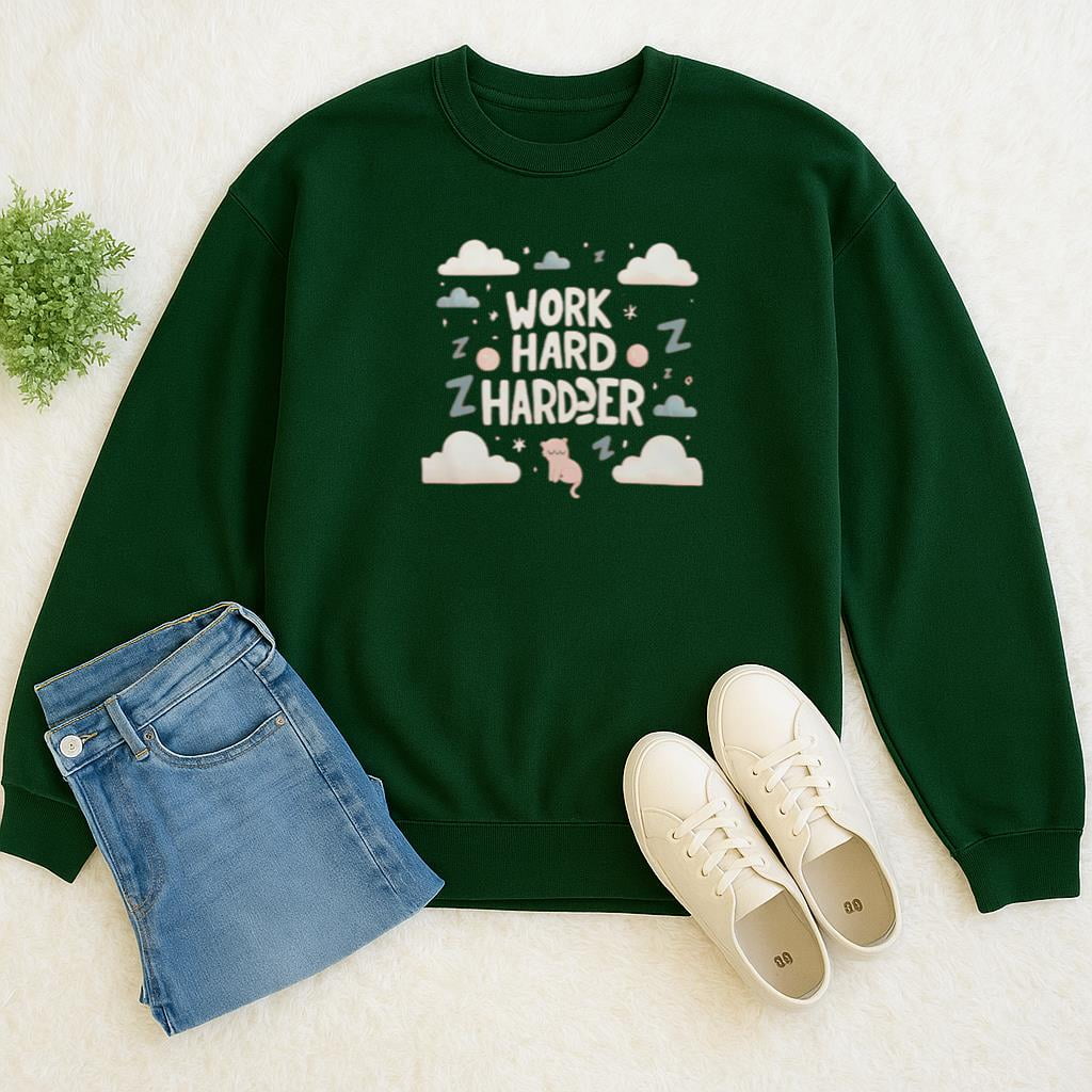 Classic Saying Work Hard Nap Harder Graphic Style Themed Art Print ...