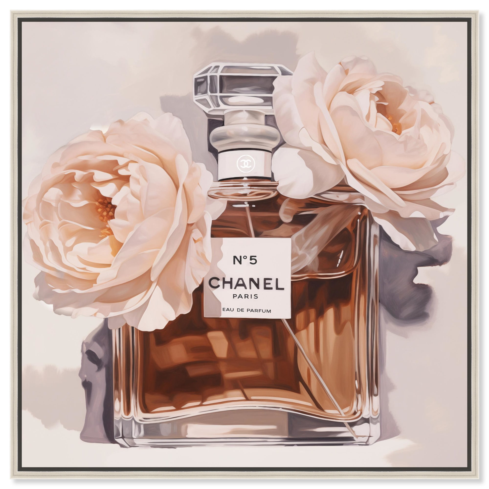 Classic Scent Canvas Floral Glam Art by Art Remedy, Silver Frame, 16" x ...