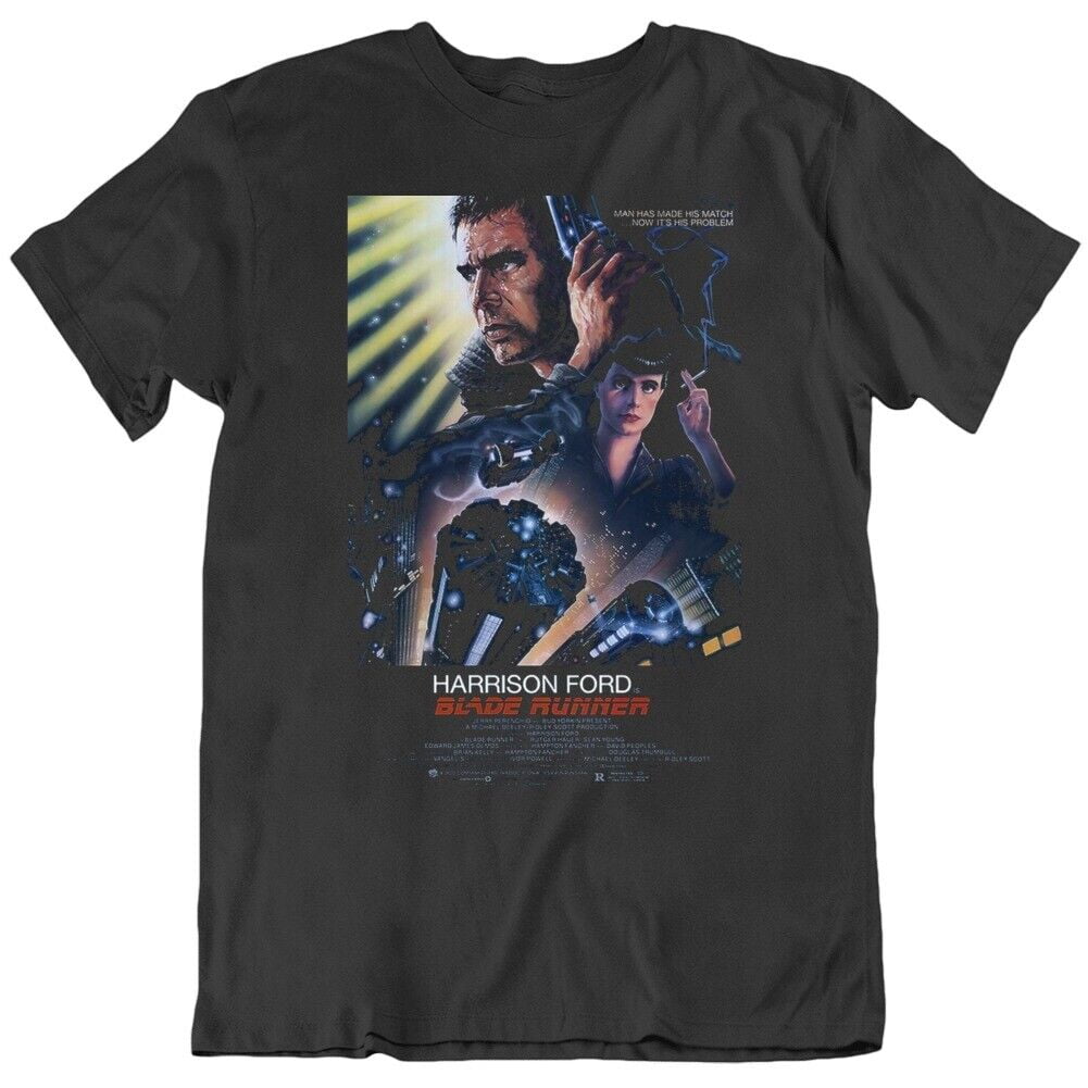 Classic Sci Fi Blade Runner Movie Poster T Shirt - Walmart.com