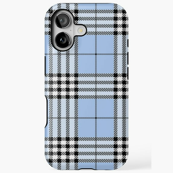 Classic Scottish Tartan Plaid Blue Pattern Phone Case for iPhone 17 ...