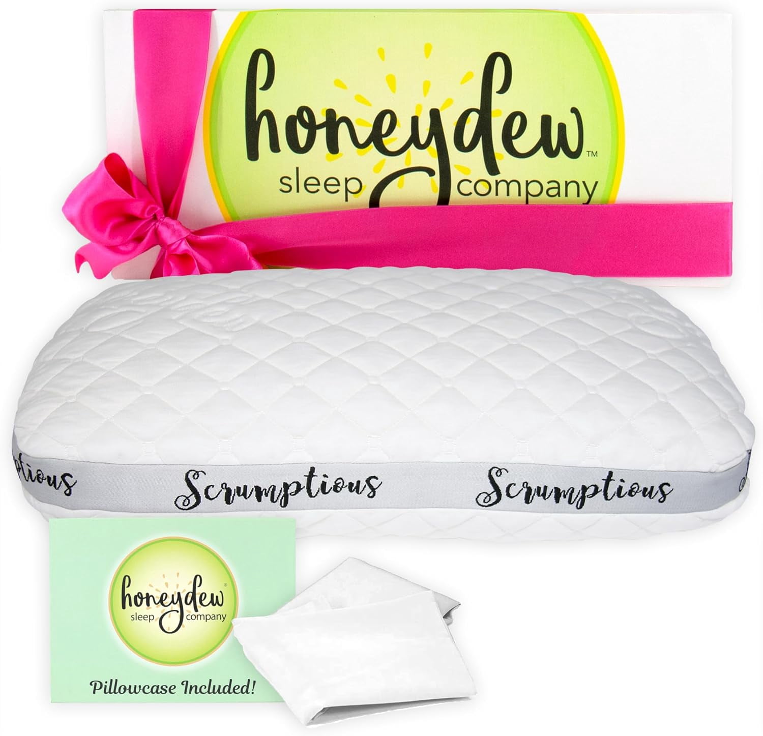 Classic Scrumptious Pillow with Free Pillowcase – Made in with Cooling ...