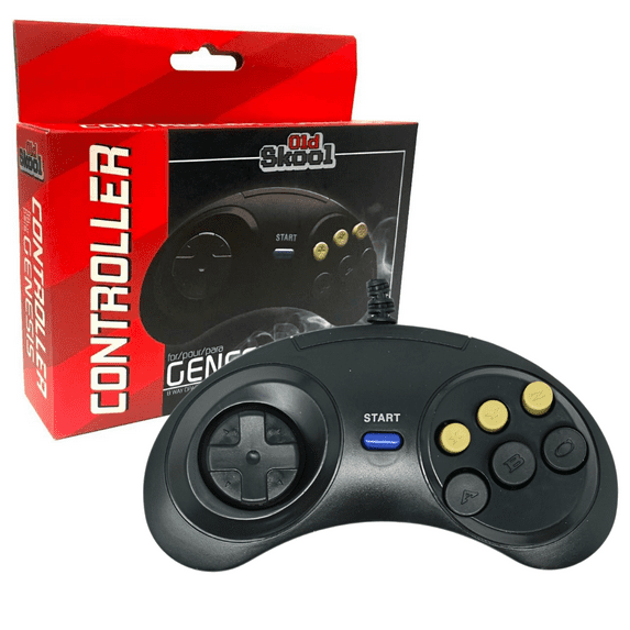 SEGA, Classic Sega Genesis Controller, 6-Button Game pad, 6 ft cable ...