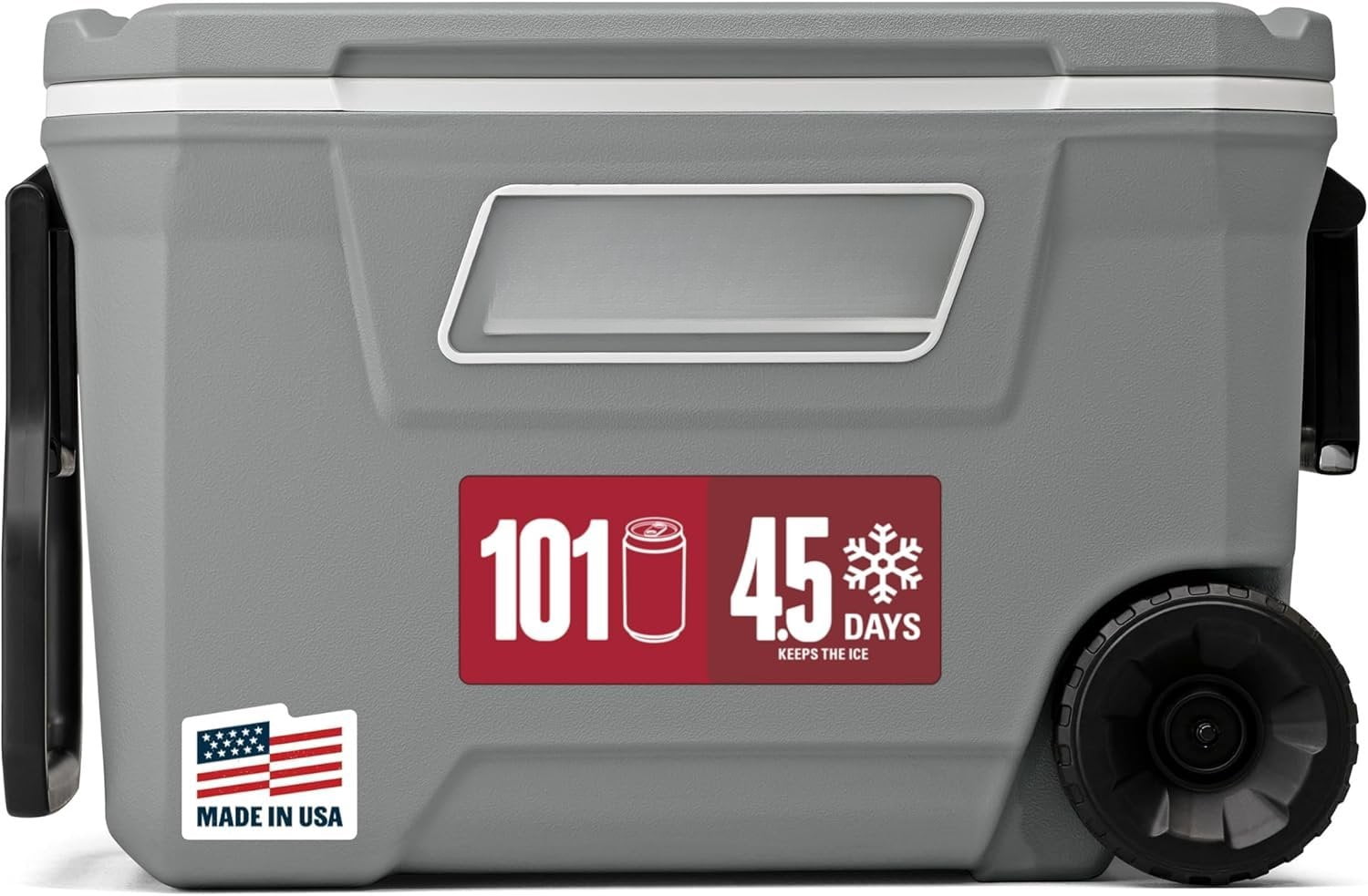 Classic Series Insulated Portable Rolling Cooler with Wheels, Leak ...