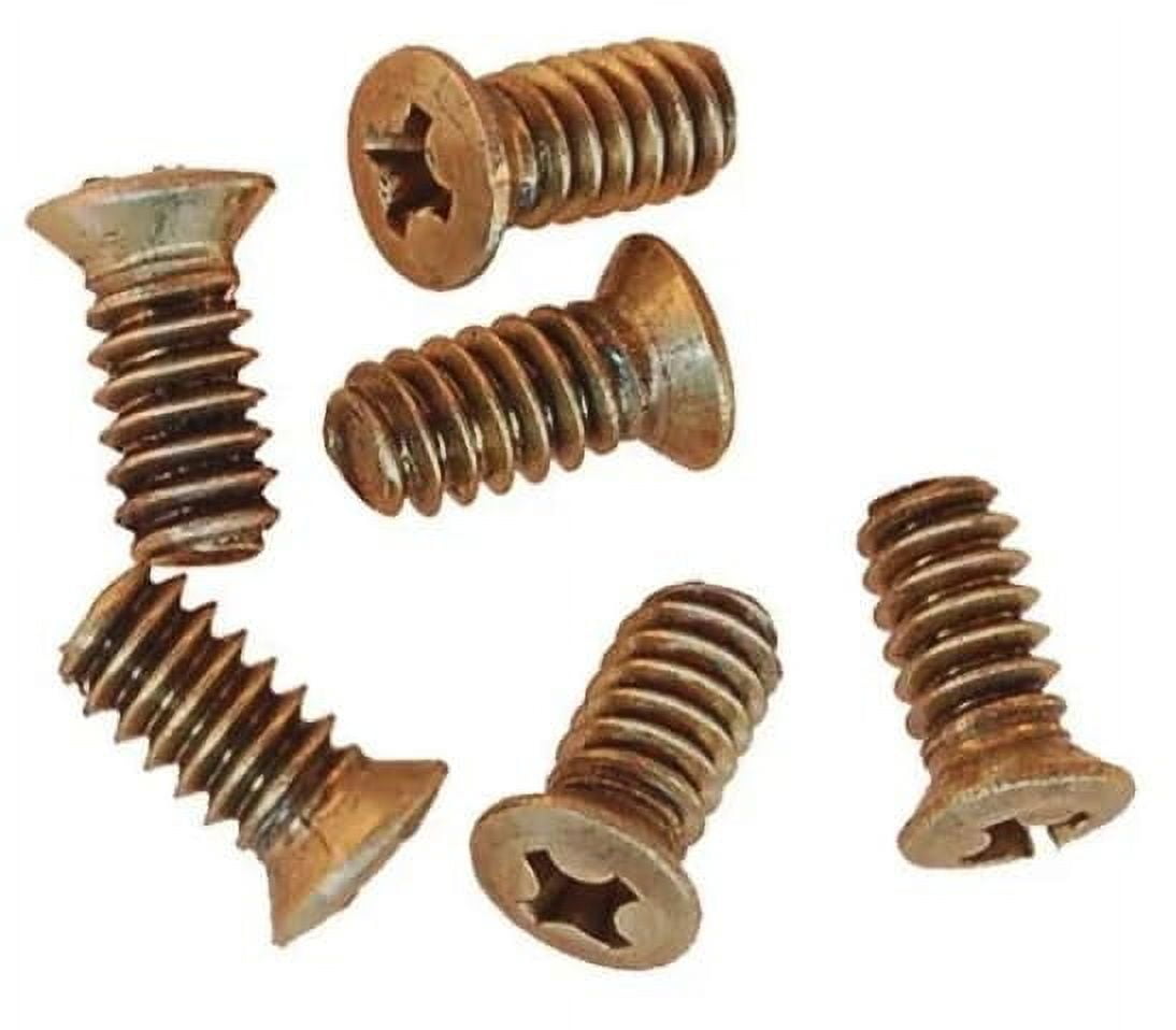 Classic Set of Screws for Door Spindles – Pack of 20, Solid Brass Oval ...