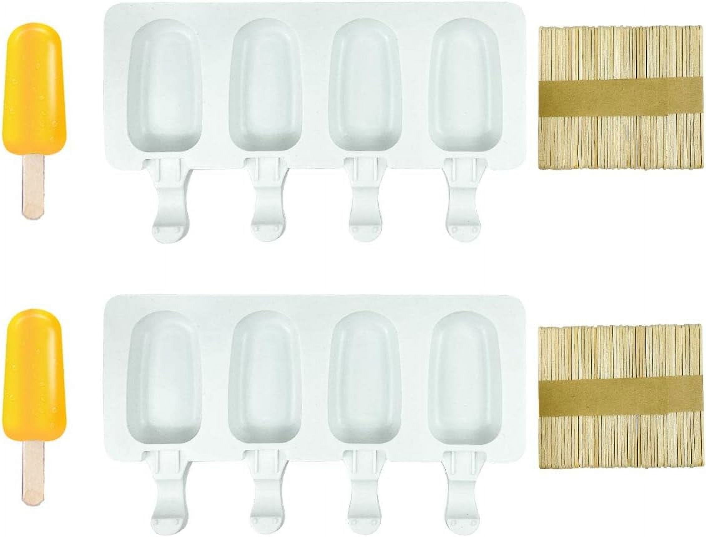 Classic Shape Silicone Ice Cream Bar Mold, Set Of 1 Reusable Diy Ice ...