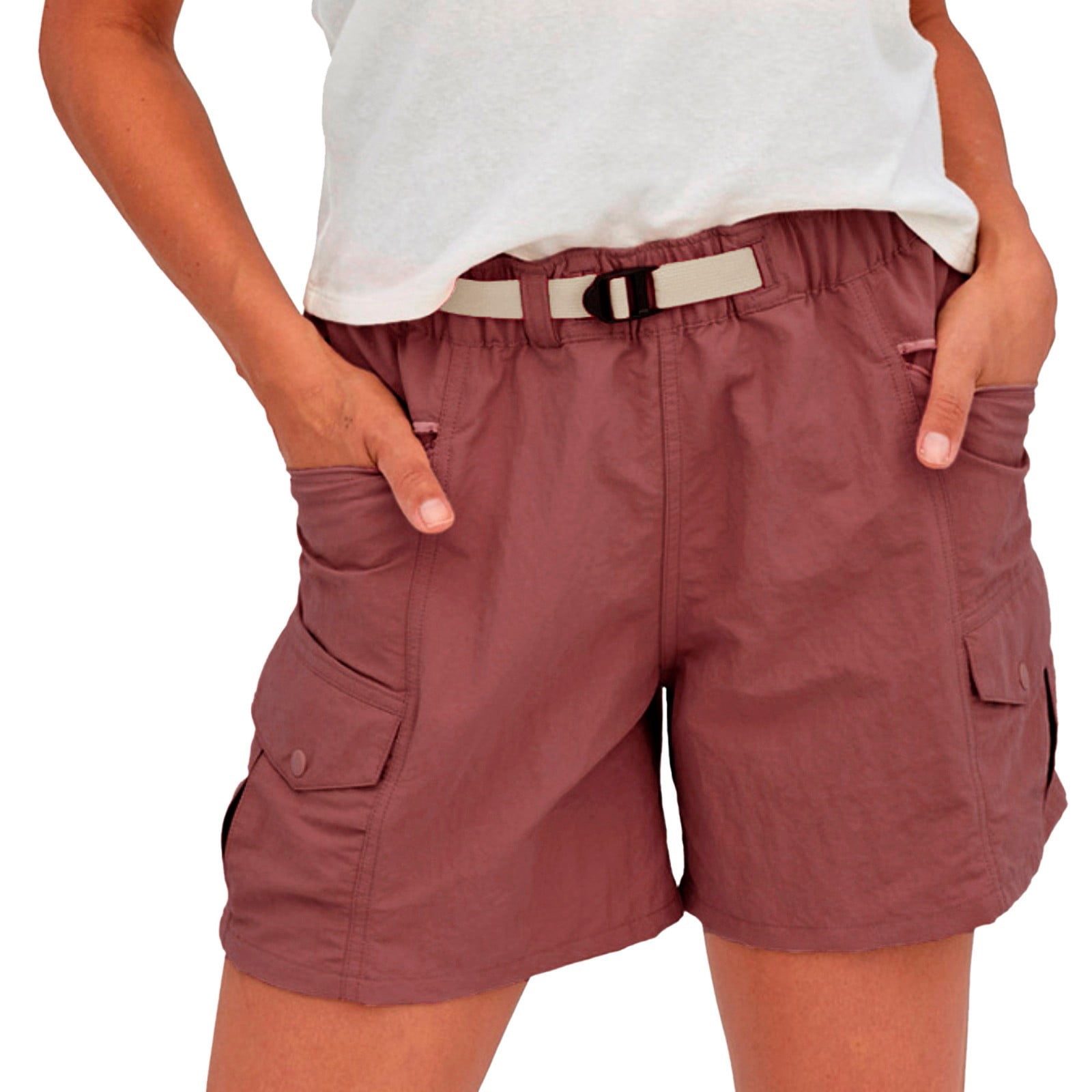 Classic Shorts for Women Outdoor Everyday Cargo High Waist Hiking ...