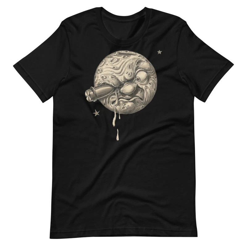 Classic Silent Era Science Fiction Cinema Art Sketch Graphic Tee Shirt ...