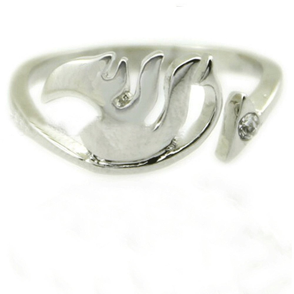 Classic Silver Coloured Fairytale Anime Ring - Walmart.com