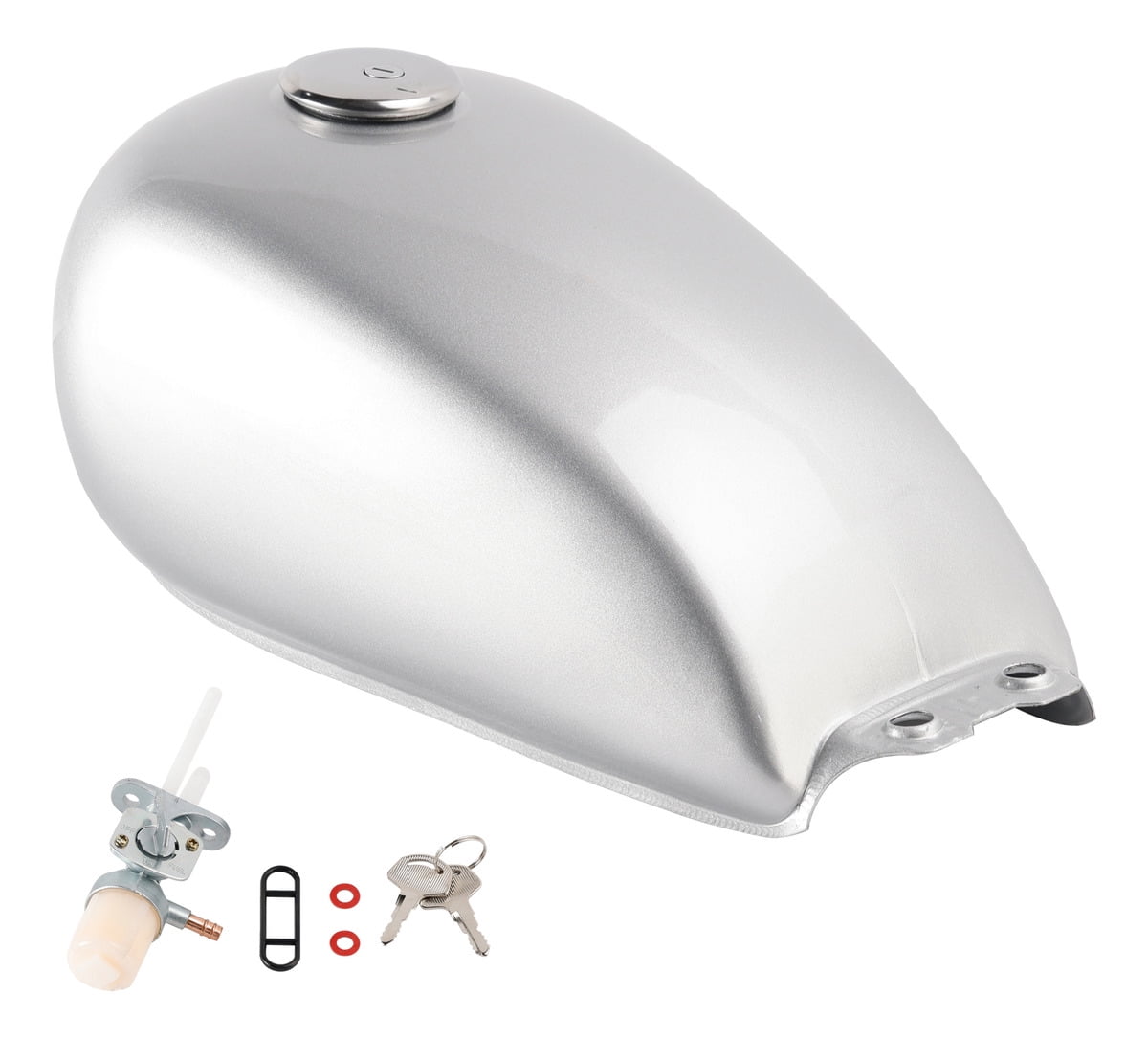 Classic Silver Gas Tank for Suzuki GN125 - Walmart.com