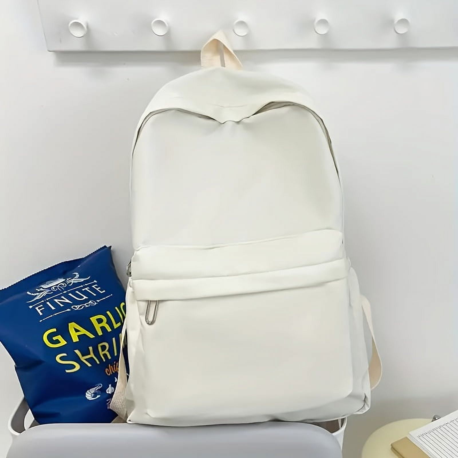 Classic Simple Preppy School Backpack, Laptop Bookbag, Large Capacity ...