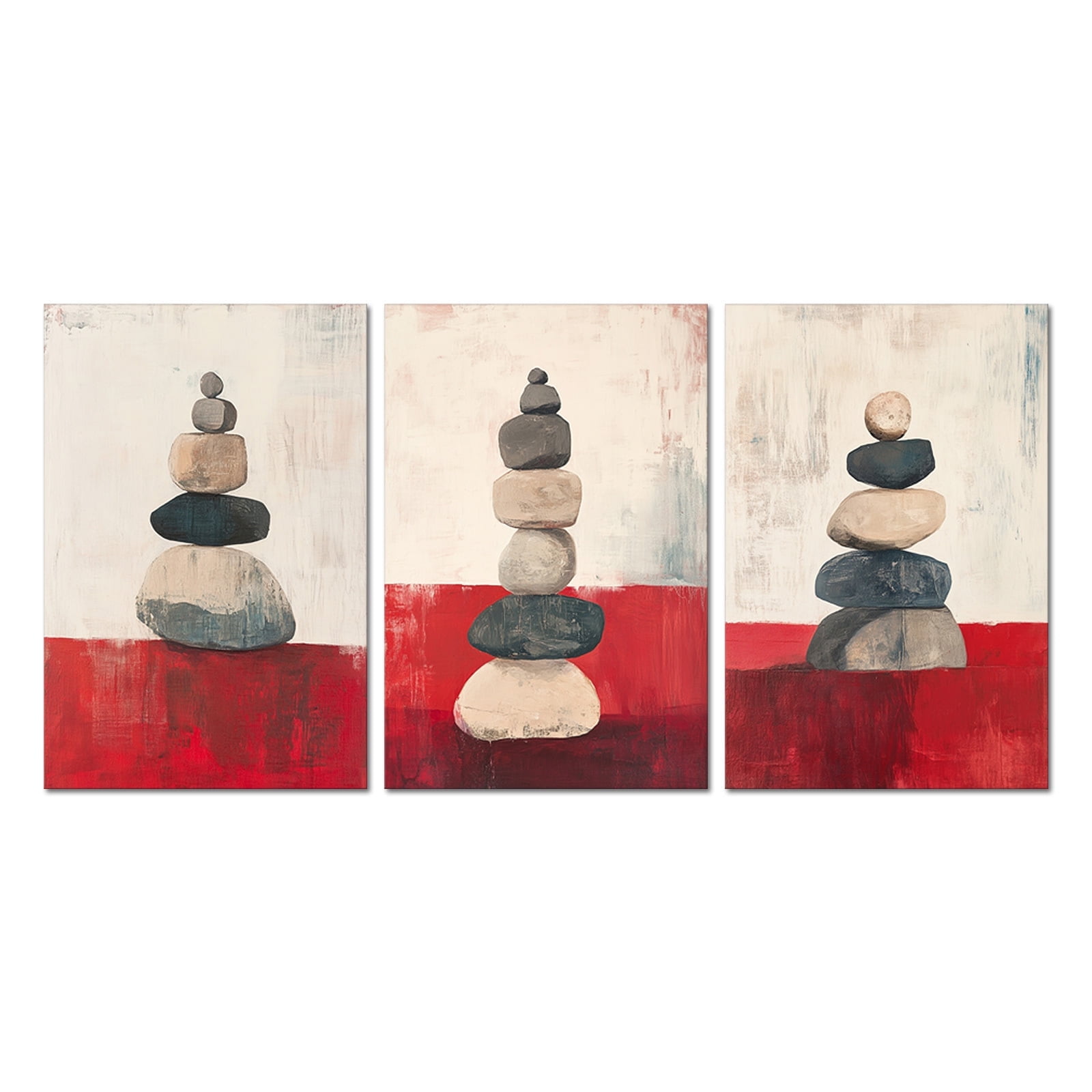 Classic Simple Triptych Canvas Wall Art Framed Painting- 12×18 Inch*3 ...