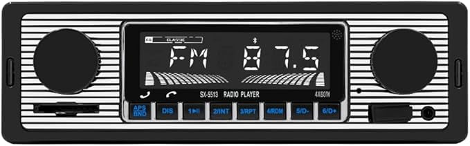 Classic Single Din Car Radio with Car Bluetooth,Car Stereo FM Radio ...