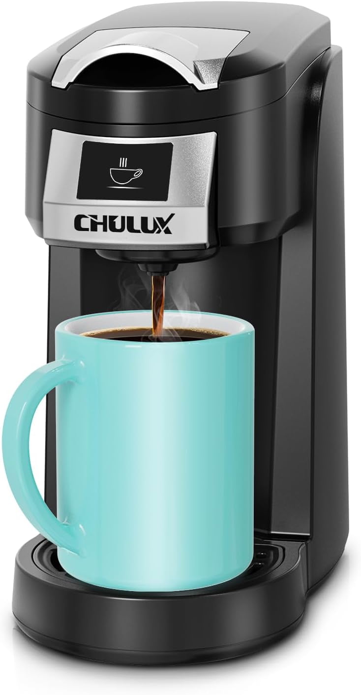 Classic Single Serve Coffee Maker for K Cup, One Button Easy Coffee ...