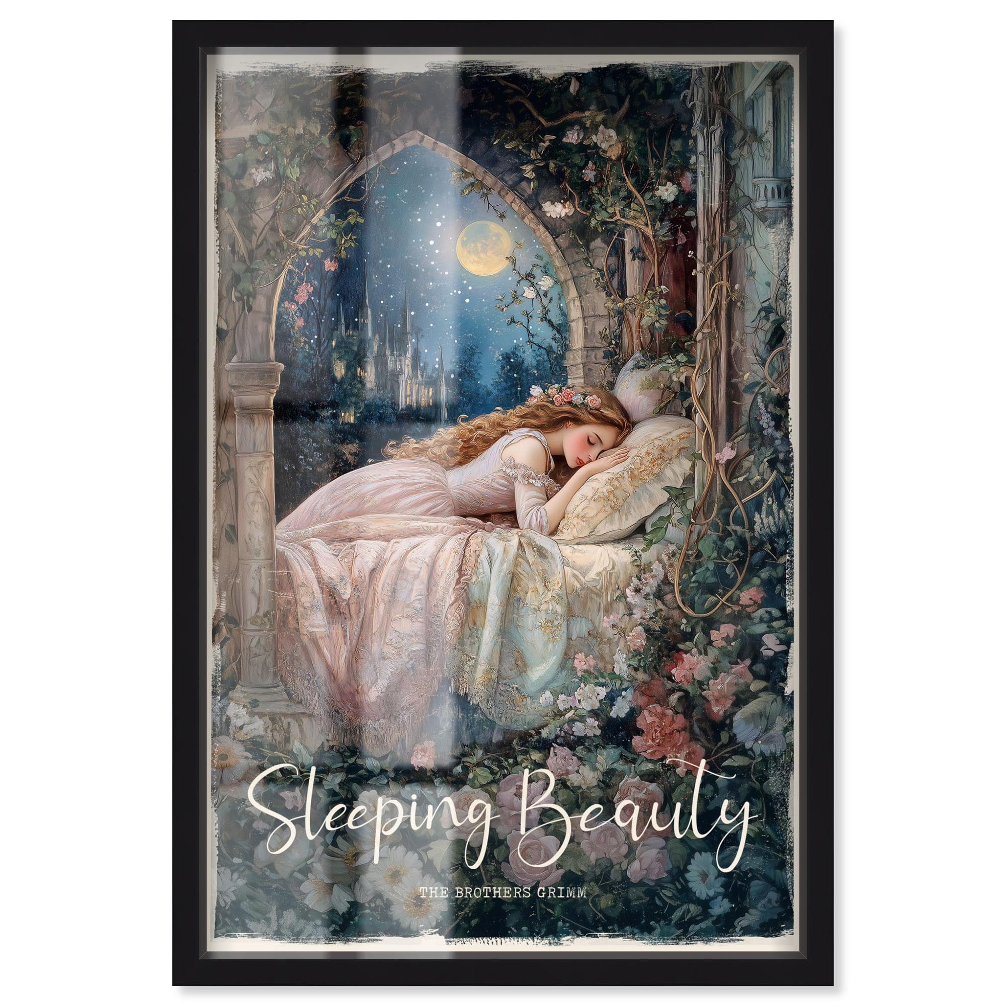 Classic Sleeping Beauty Shadowbox Print Classic Book Art by Art Remedy ...