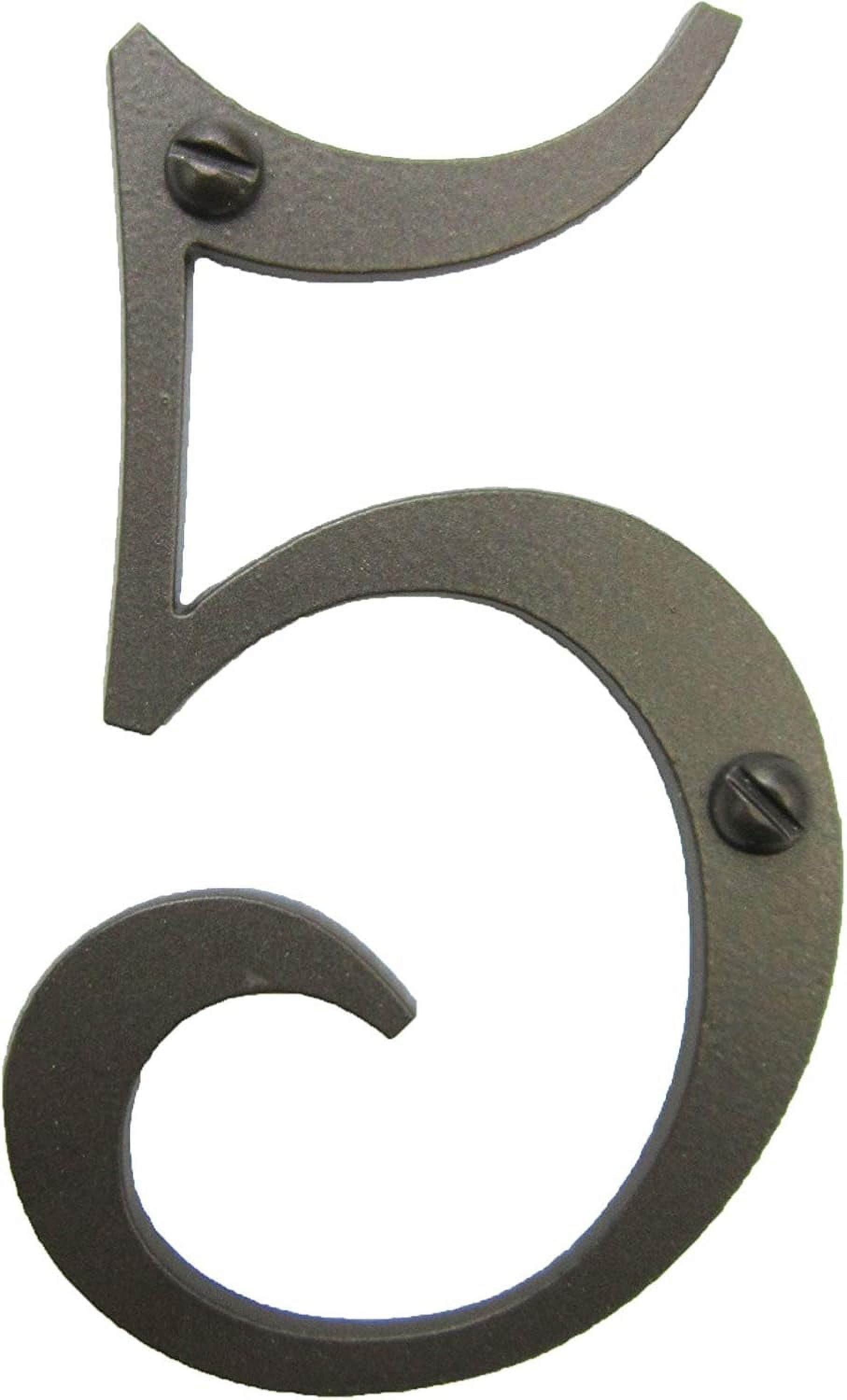 Classic Smooth Address Number 5 (Bronze) - Walmart.com