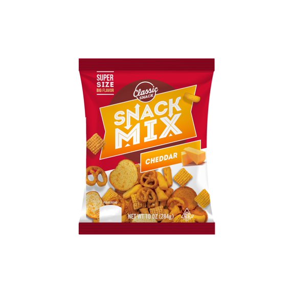 Classic Snack, Cheddar Party Mix, 10oz Bag - Walmart.com