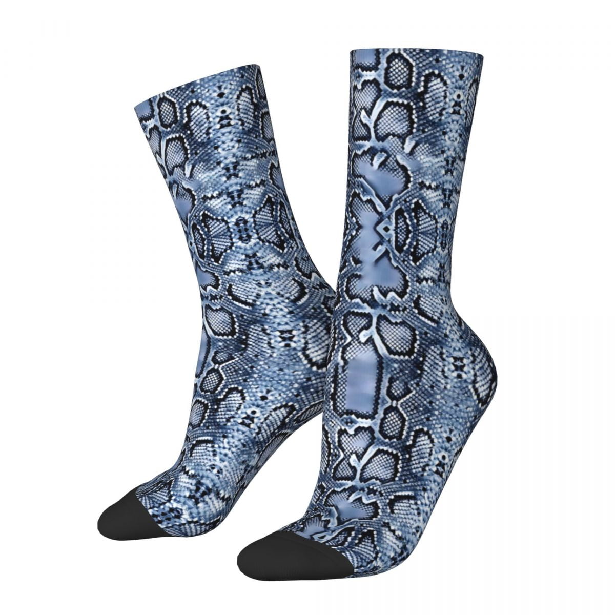 Classic Snakeskin Socks Spring Retro Print Stockings Gothic Women Men ...