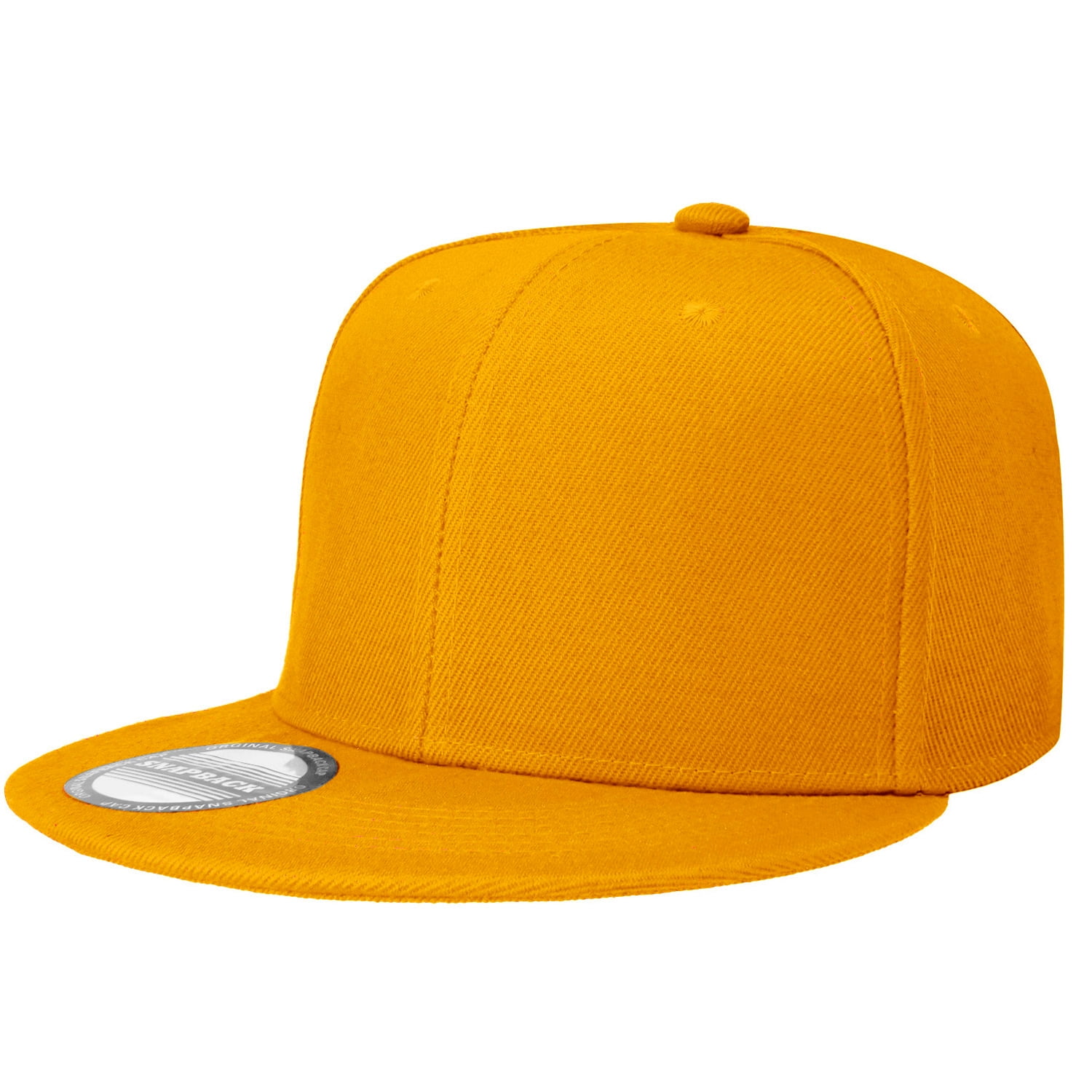 Classic Snapback Hat Cap Hip Hop Style Flat Bill Blank Solid Color ...