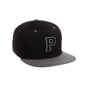 Classic Snapback Hat Custom A to Z Initial Letters, Black Red Cap White ...