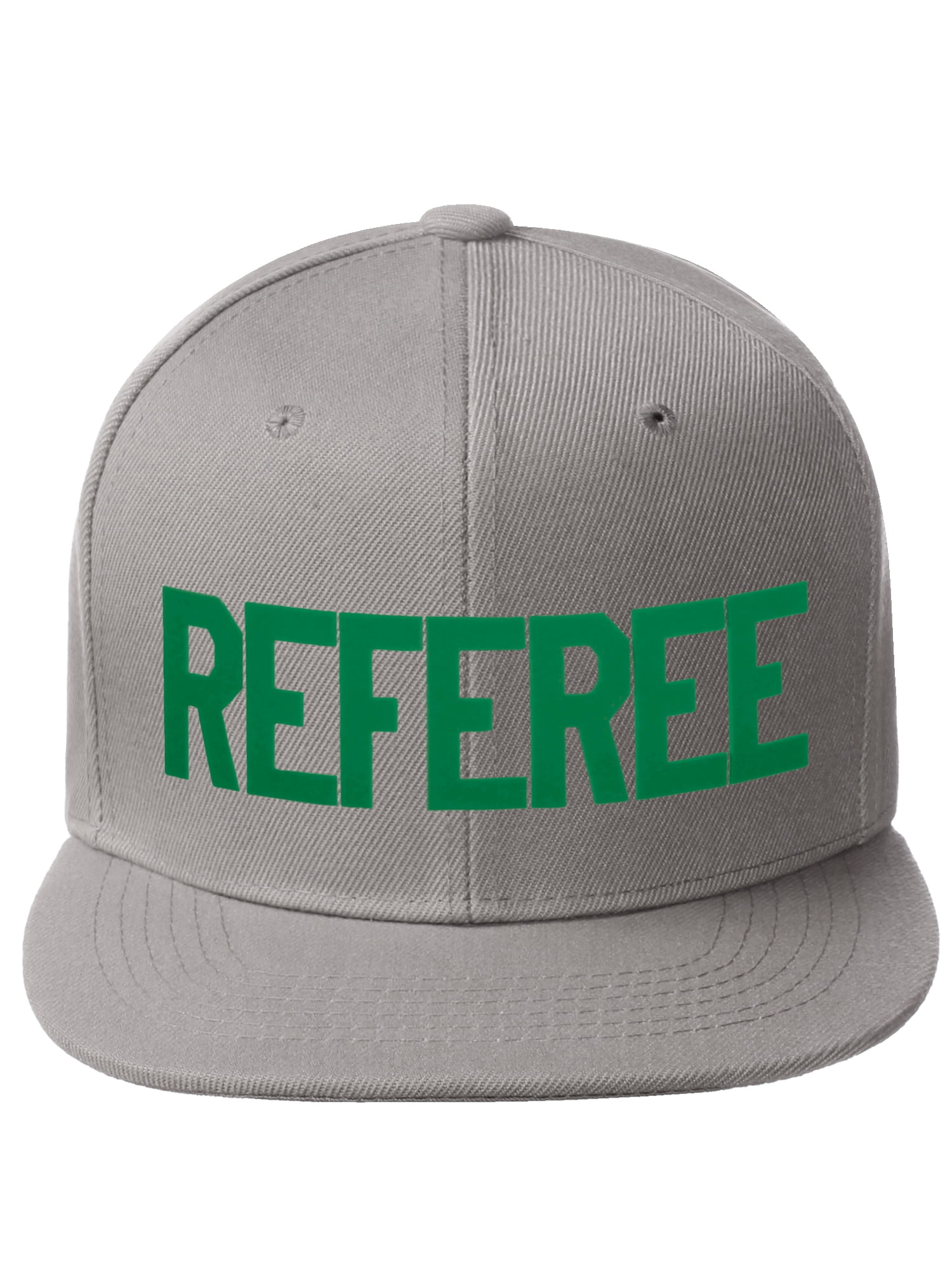 Classic Snapback Referee Hat High Profile Flat Bill Visor Adjustable ...
