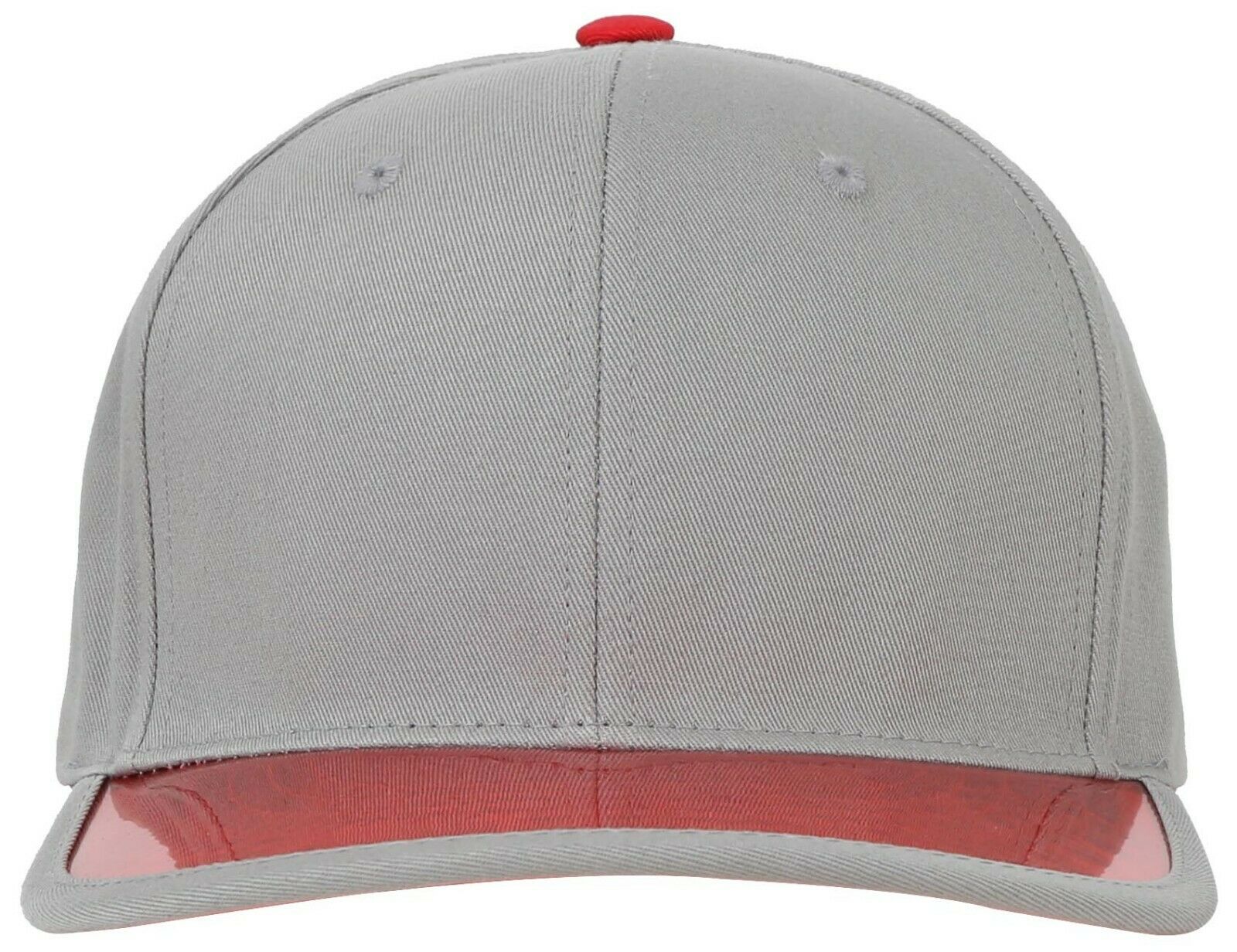 Classic Snapback Solid Basic Baseball Cap UV Protect Color Brim Plain ...