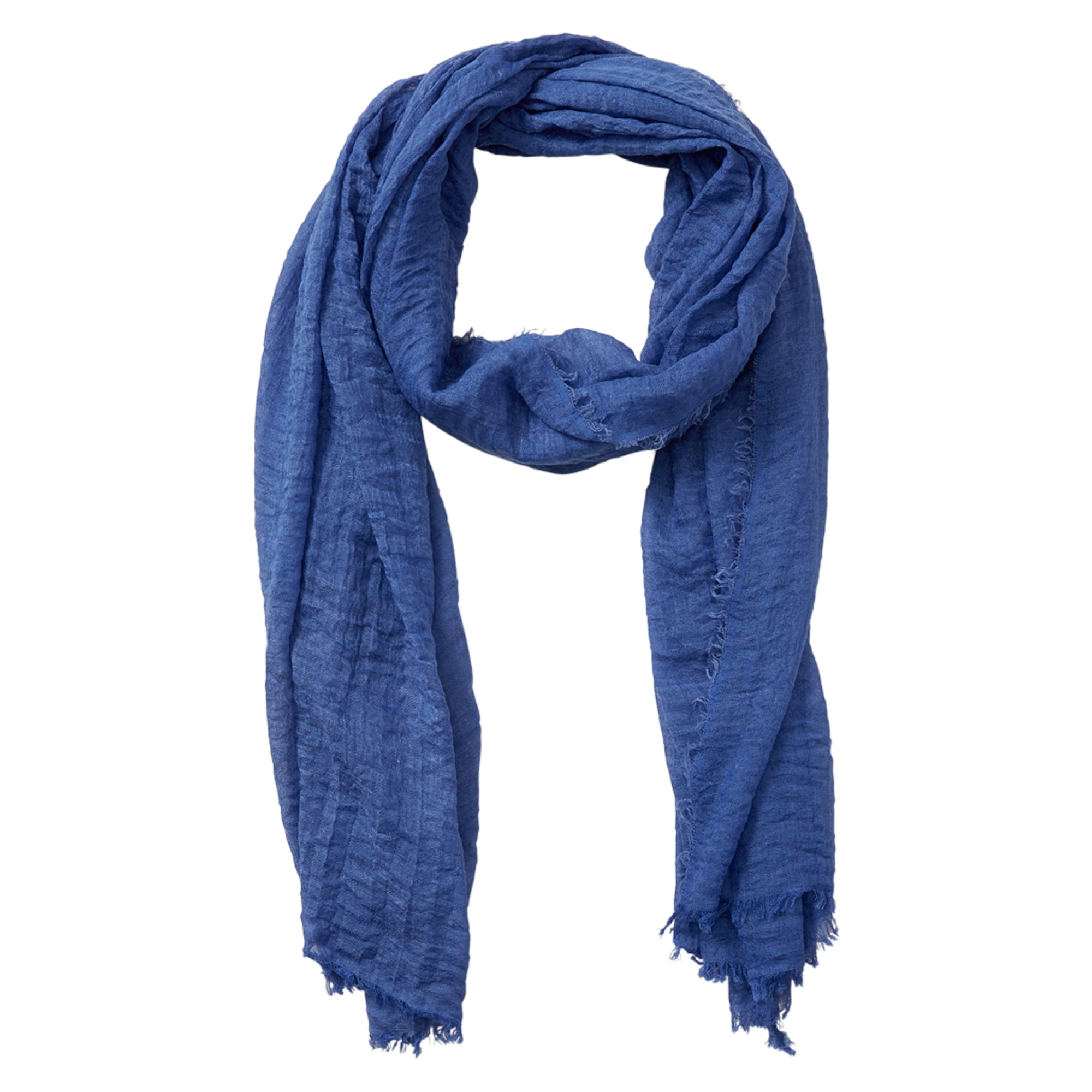 Classic Soft Solid Scarf - Blue - Walmart.com