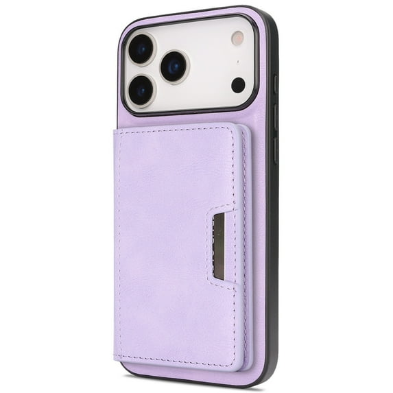 Classic Solid Color Phone Case with Detachable Magnetic Card Wallet ...