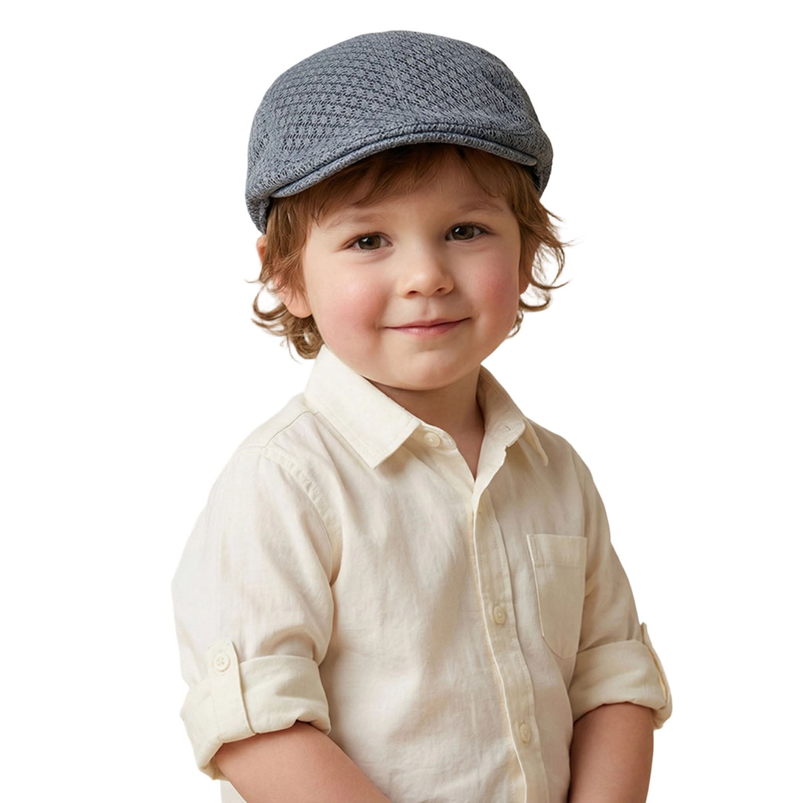 Classic Solid Flat Cap Newsboy Hats for Boys Cabbie Driving Scally ...