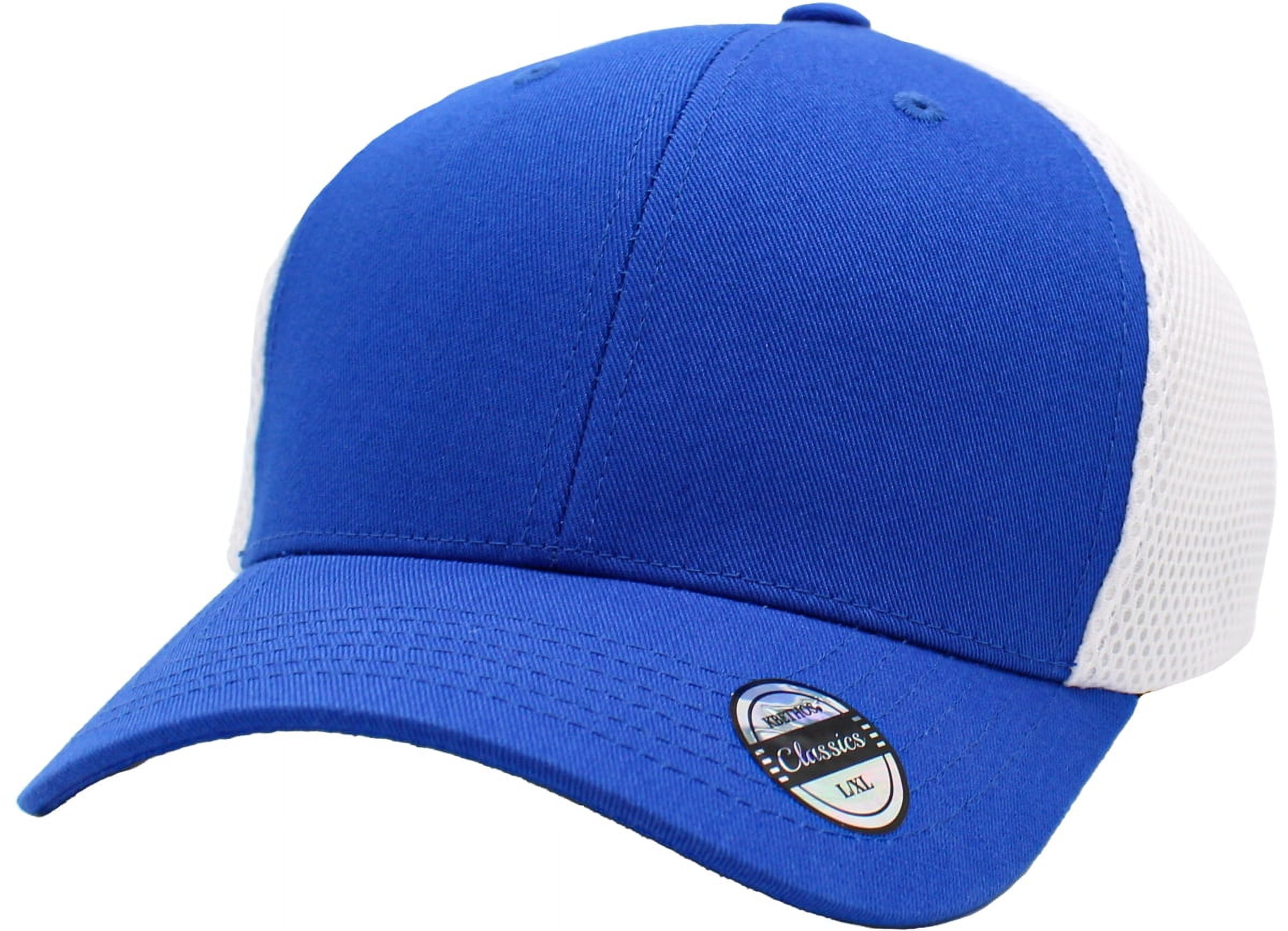 Classic Solid Stretch Meshback Cotton Twill Fitted Hat Spandex Headband ...