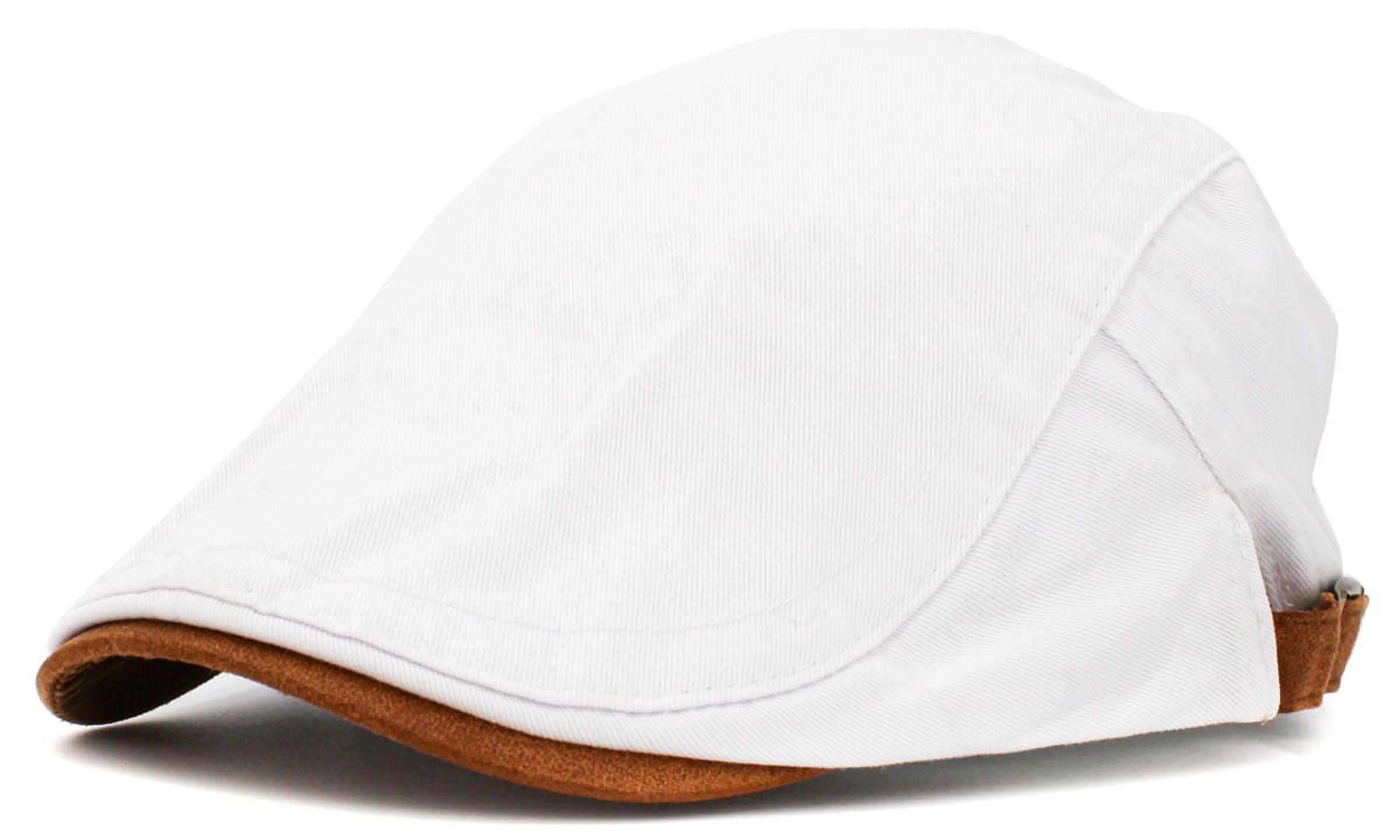 Classic Solid Washed Cotton Newsboy Ivy Gatsby Cabbie Ascot Hat Cap ...