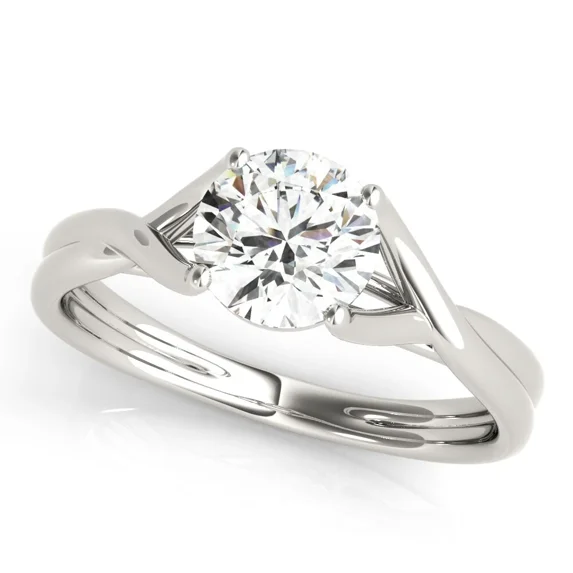 Classic Solitaire Engagement Ring, 1.2 CT Round Brilliant Cut Simulated ...
