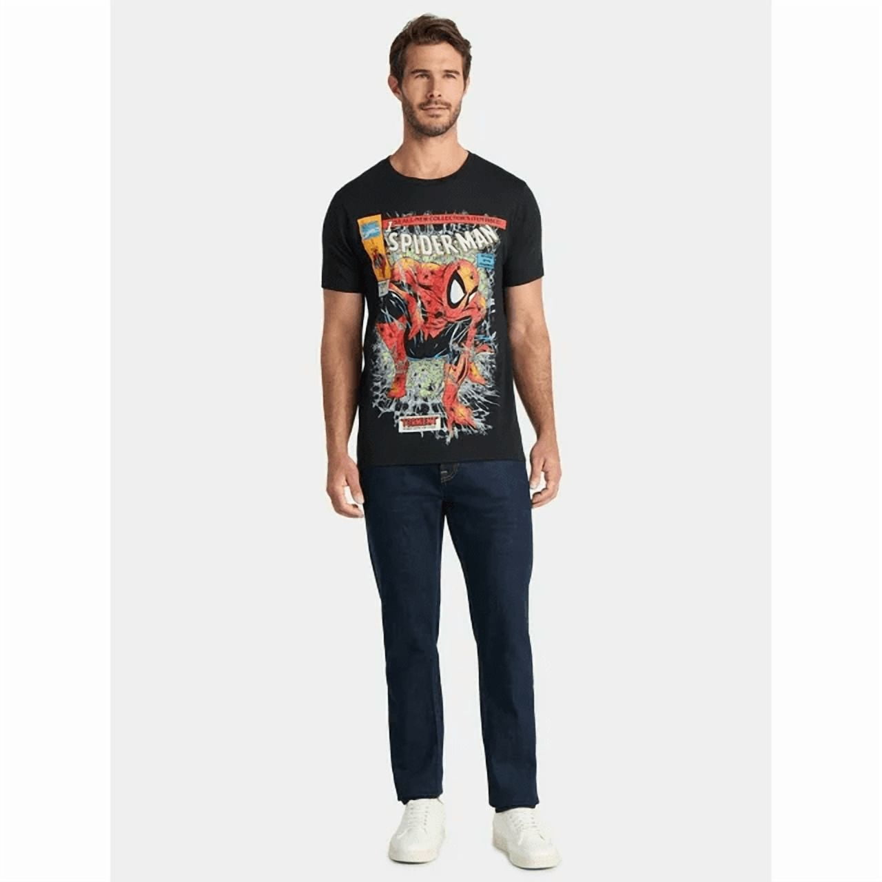 Classic Spider Man Comic Graphic Tee for Men - Walmart.com