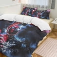 Classic Spider Print Bedding 3 Piece Set Printing Duvet Cover And 2 ...