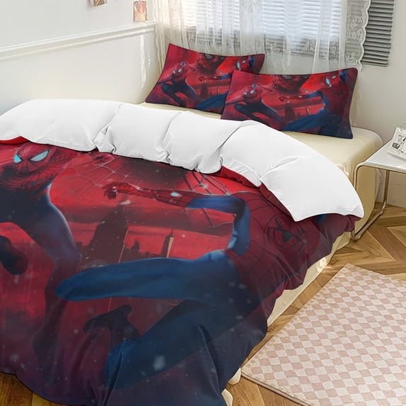 Classic Spider Print Bedding 3 Piece Set Printing Duvet Cover And 2 ...