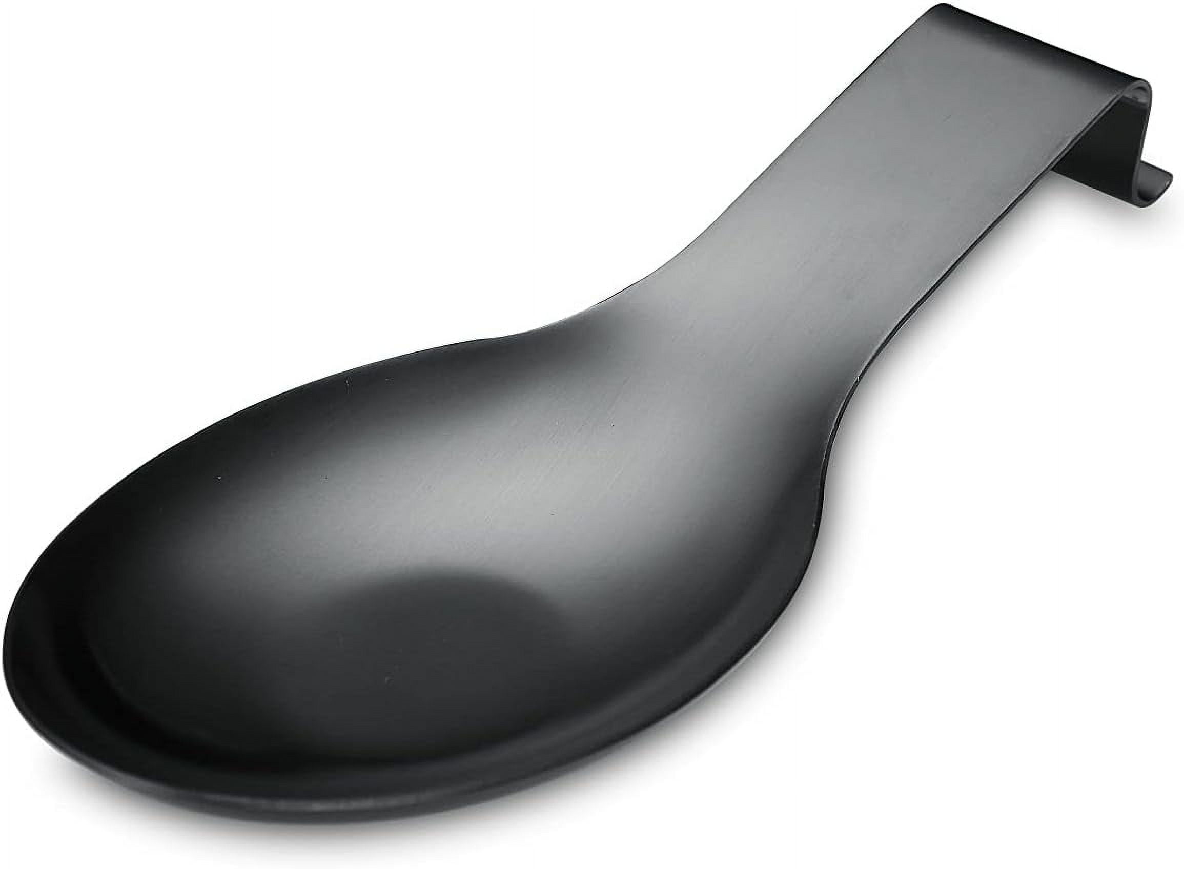 Matte Black Cooking Utensil Rest, Non-toxic Stainless Steel Ladle ...